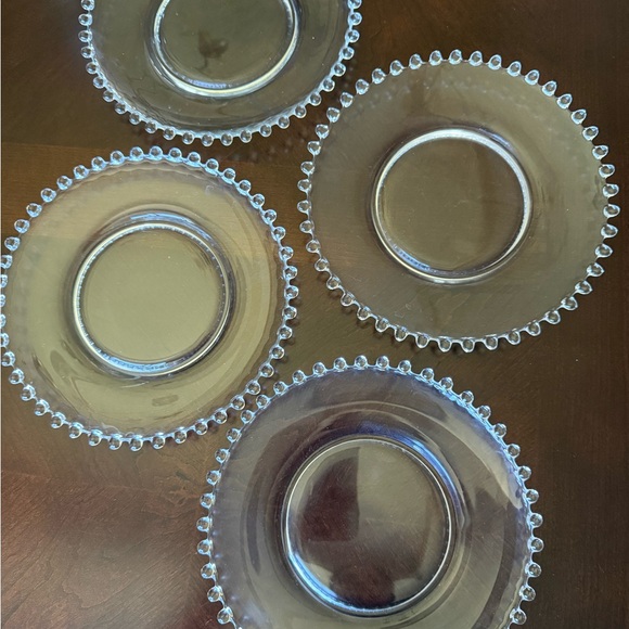 Dining | Vintage Imperial Candlewickhobnail Glass Plates 8 Set Of 4 ...